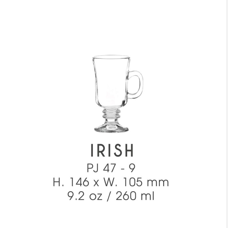 Jual Gelas Citinova Irish 6pc Glass Coffee Cafe Hotel Resto Ice Cream ...
