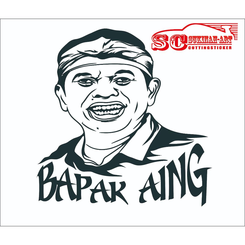 Jual (NEW) siluwet wajah KDM KANG DEDI MULYADI BAPAK AING mobil stiker ...