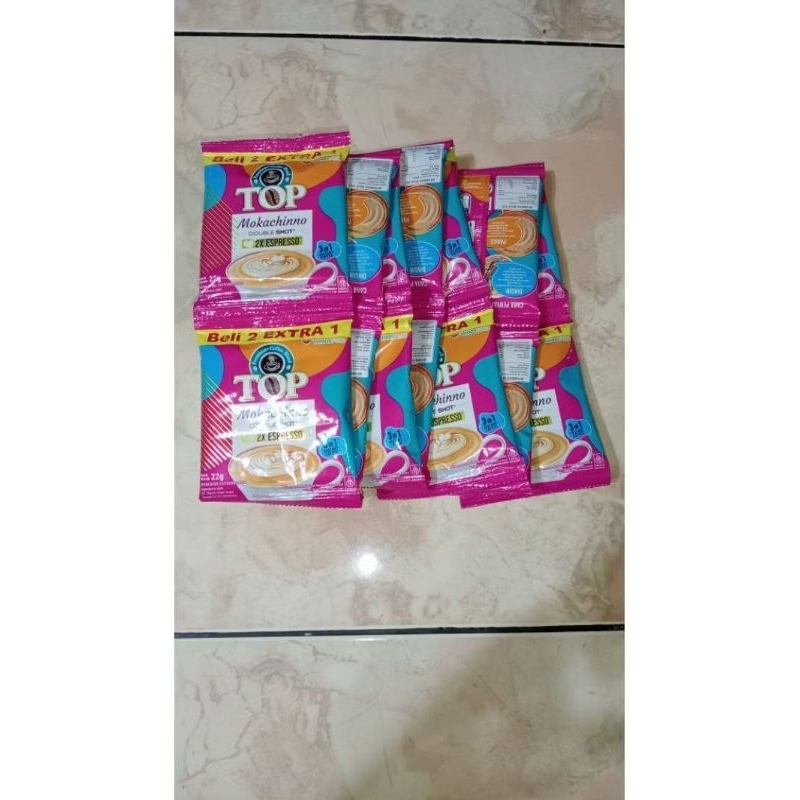 Jual 15 Sachet - Top Mokachino Top Coffee Kopi mocca 15pcs x 22gr harga ...