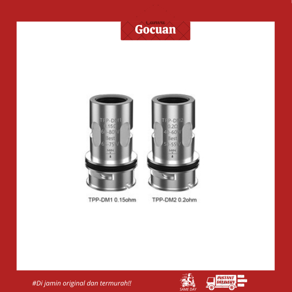Jual COIL VOOPOO TPP DM2 0.2OHM 100% ORIGINAL | Shopee Indonesia