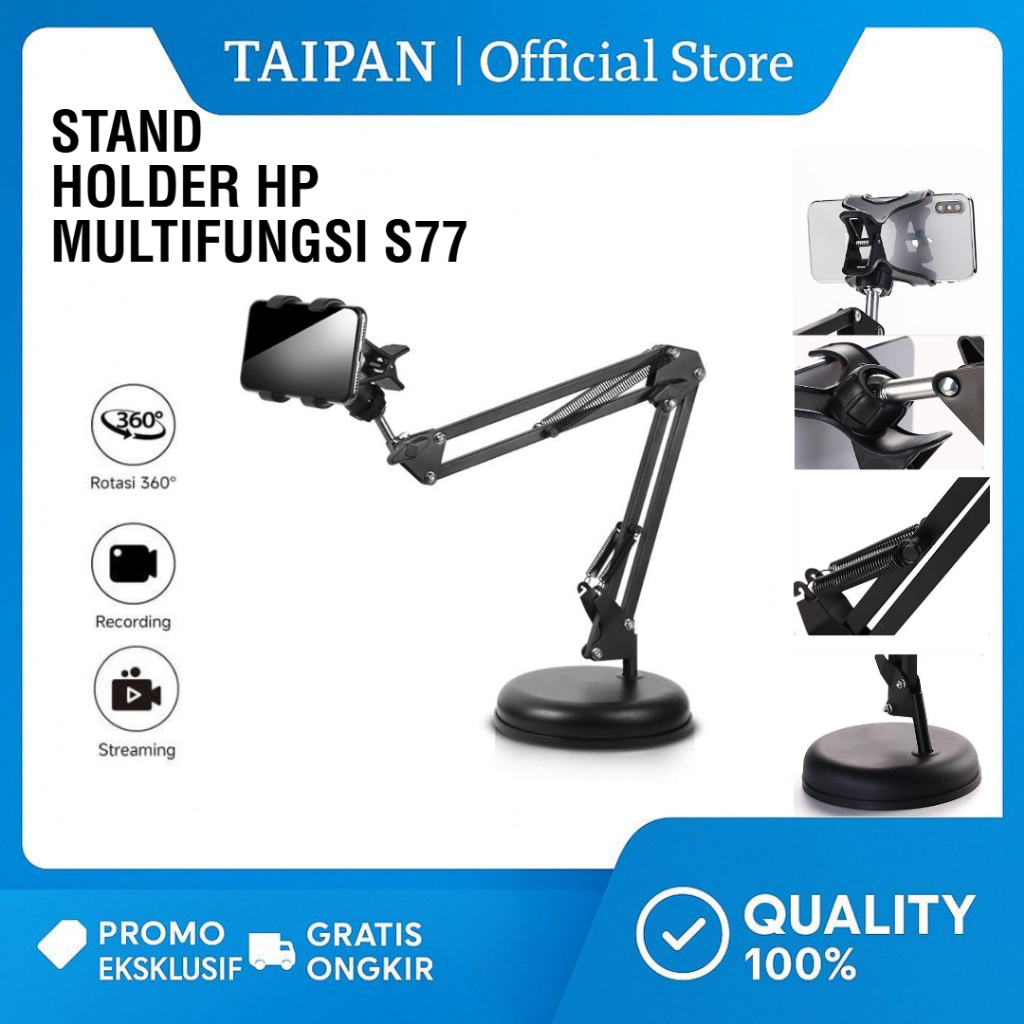 Jual Stand HP Holder Meja Broadcast Streaming Youtube Tiktok Vlogger ...