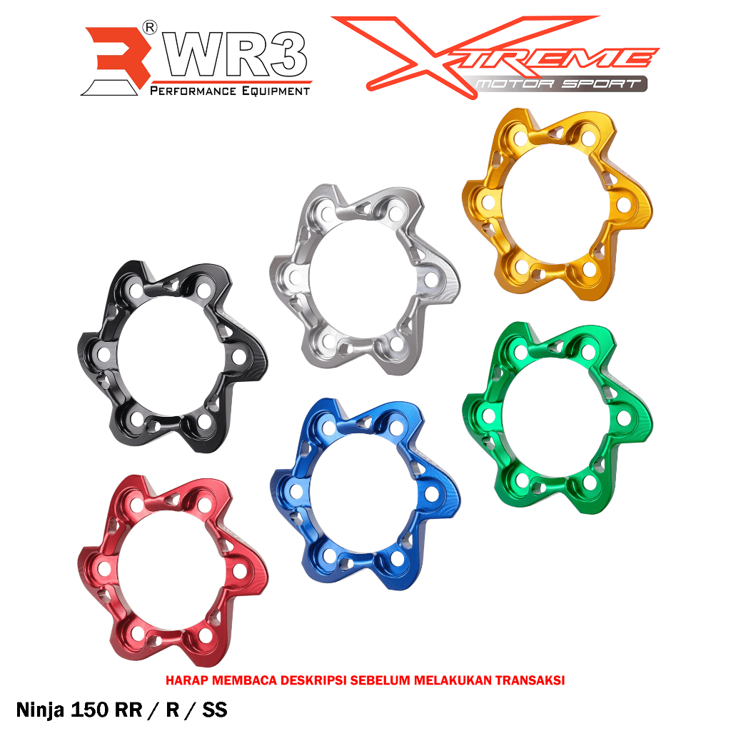Jual Cover Sprocket Flange Gear Belakang WR3 ZX25R Ninja 250 150 RR R ...