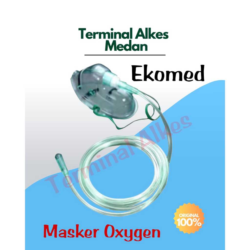 Jual Masker Oksigen EKOMED Oxygen Mask Ekomed Dewasa | Shopee Indonesia