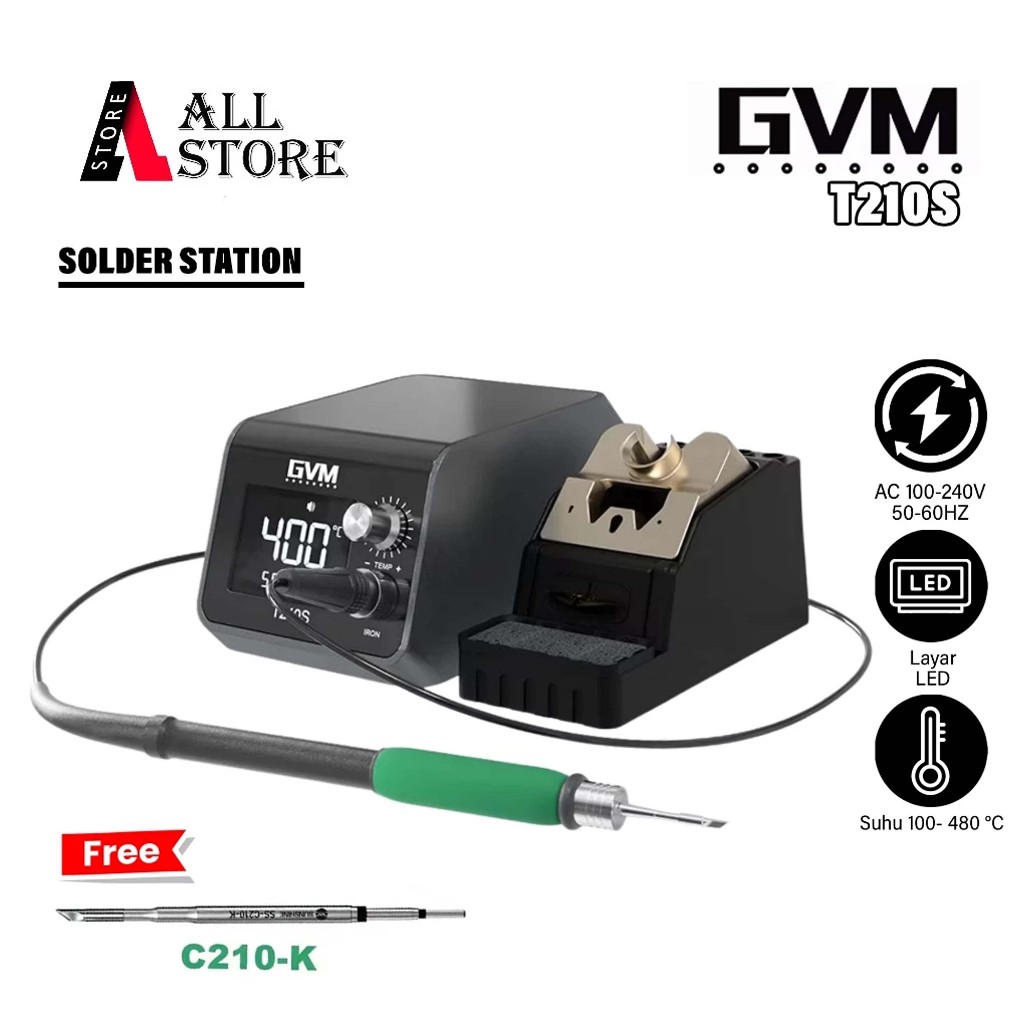 Jual GVM T210S SOLDER STATION ORIGINAL - SOLDER LAYA LED LCD - SOLDER ...