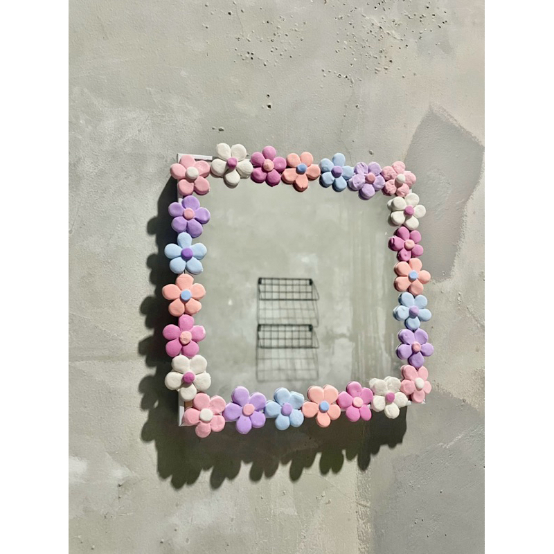 Jual Cermin Dinding Cermin Aesthetic Cermin Bunga | Shopee Indonesia