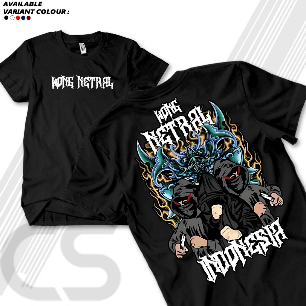 Jual kaos distro wong netral Indonesia termurah | Shopee Indonesia