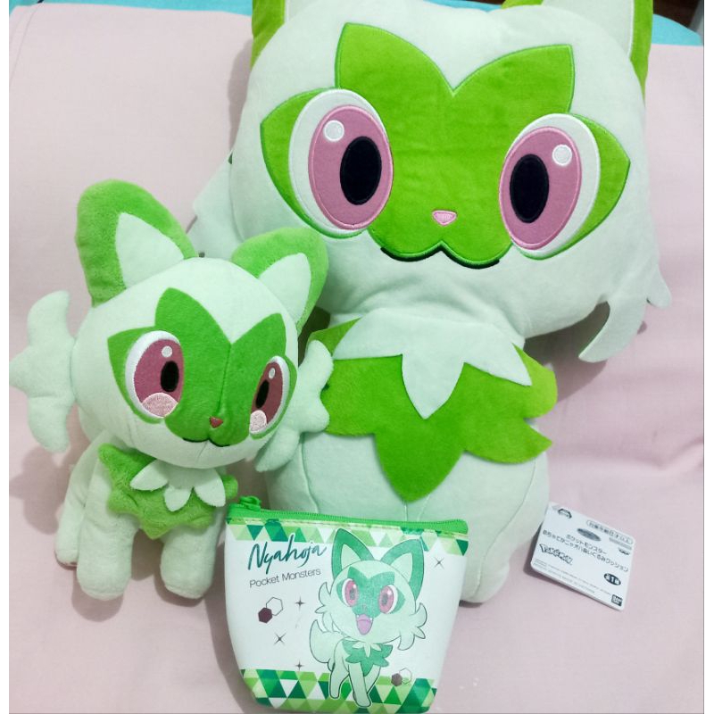 Jual Pokemon Sprigatito Anime Plush Pouch Banpresto Pokemon Center ...
