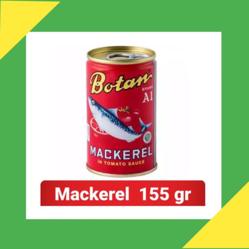 Jual Sarden BOTAN MACKEREL 155 gr tomat saus kemasan kecil | Shopee ...