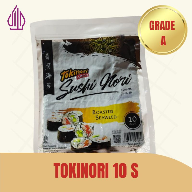 Jual SUSHI NORI 50 LEMBAR YAKI SUSHI (HALAL) / YAKINORI / NORI GIMBAP - TOKINORI / MANJUN / JAVA ...