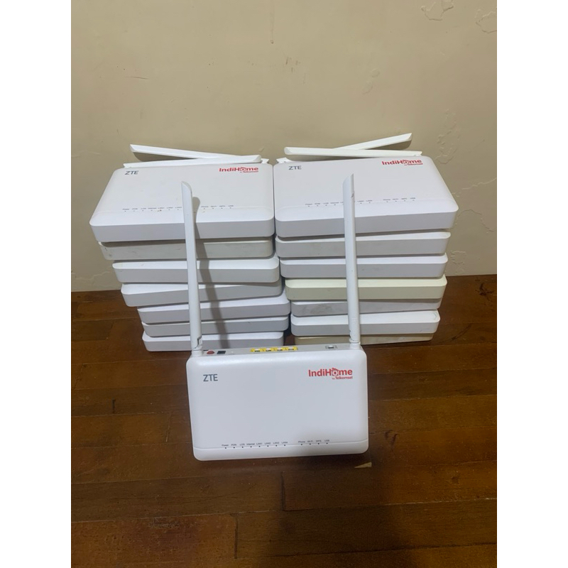 Jual ROUTER ZTE F670L DUAL BAND PORT BIRU PLUS ADAPTOR | Shopee Indonesia