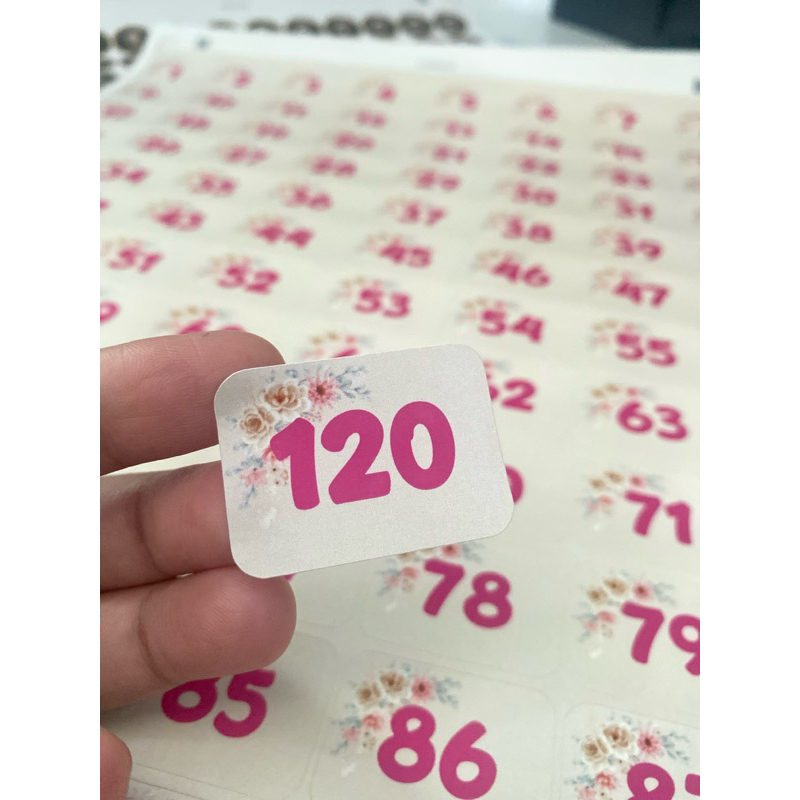 Jual STIKER NOMOR 1-120 & 121 - 240 SUDAH DICUTTING/METODE MENABUNG ...