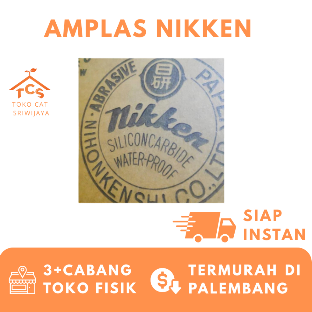Jual AMPLAS NIKKEN 1000 1200 1500 2000 | ABRASIVE WATER PROOF | Shopee ...