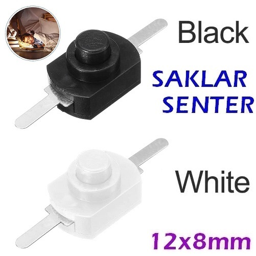 Jual x10 Saklar Senter Kecil 1A 2 Kaki Switch DC Self Locking Push On ...