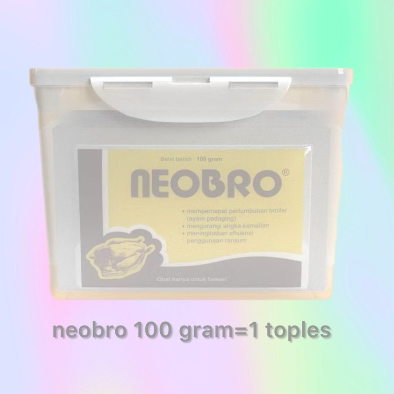 Jual NEOBRO 100 gr KEMASAN TOPLES | Shopee Indonesia