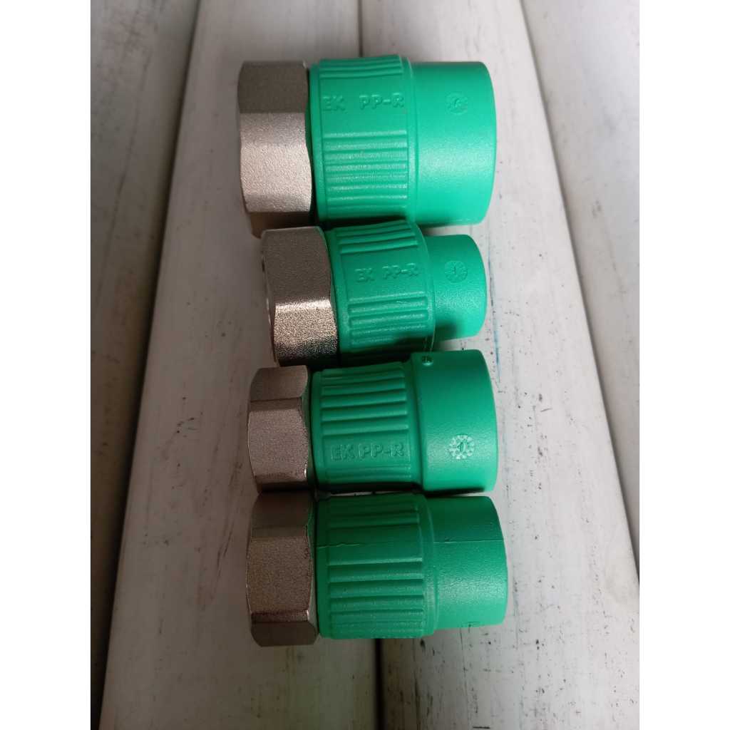 Jual Female Thread Union PPR 3/4" x 1/2" (25mm x 20mm) / Sock Drat ...