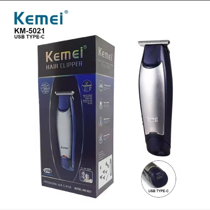 Jual Kemei KM-5021 Hair Clipper Cordless Dual DC Charger Port Kemei 5021 Alat Cukur Rambut ...