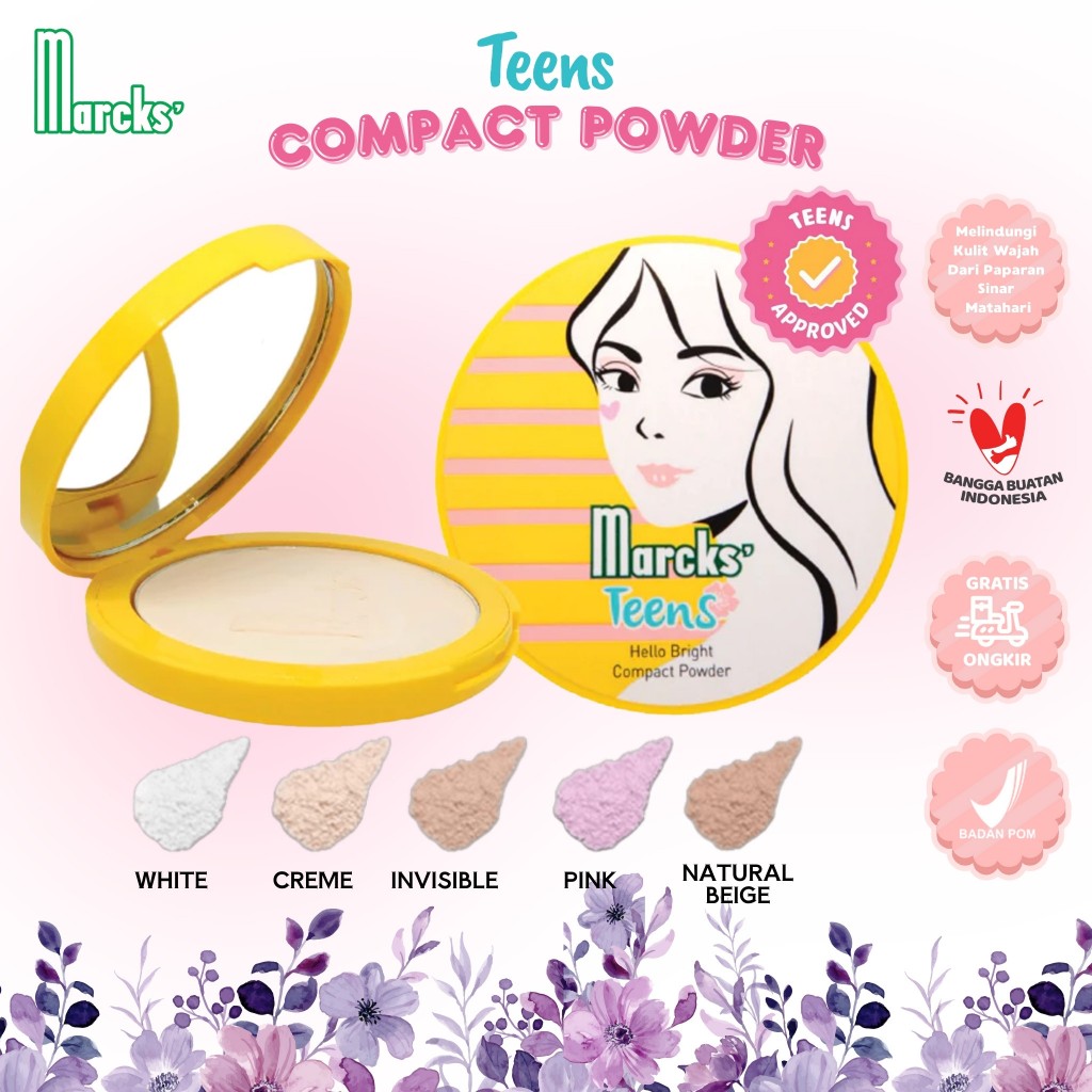 Jual MARCK'S Marcks Teens Compact Powder 12g - Bedak Padat | Shopee ...