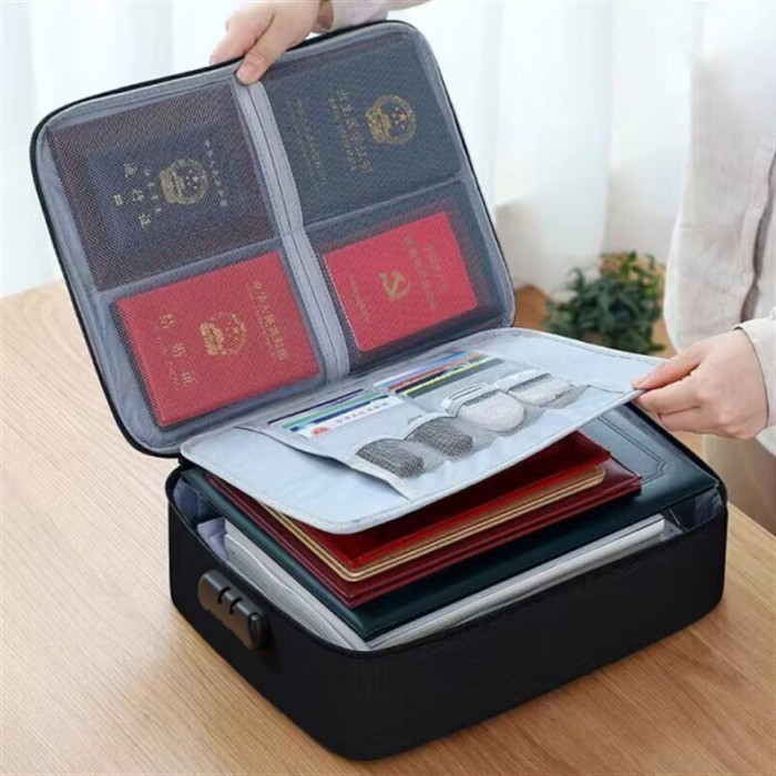 Jual Tas Penyimpan Dokumen Tahan Api dan Air Tempat Berkas Map/ arsip ...