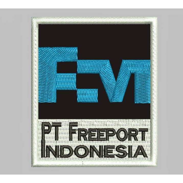 Jual PT FREEPORT INDONESIA LOGO A-A409 PATCH BORDIR LOGO EMBLEM ...