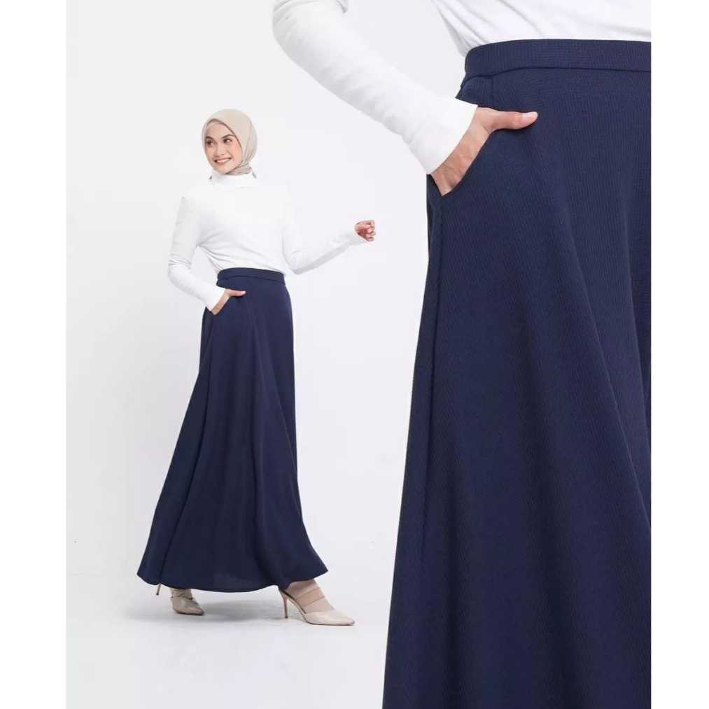 Jual Rok A Line Scuba / Rok Line-A Payung Panjang Stylish,Nyaman ...