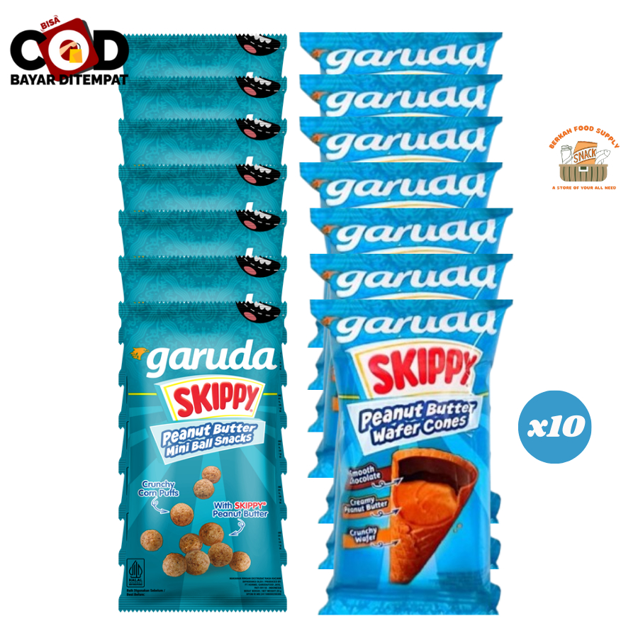Jual [ BERKAH ] Garuda Skippy Renceng Isi 10x15gr Peanut Butter Wafer ...