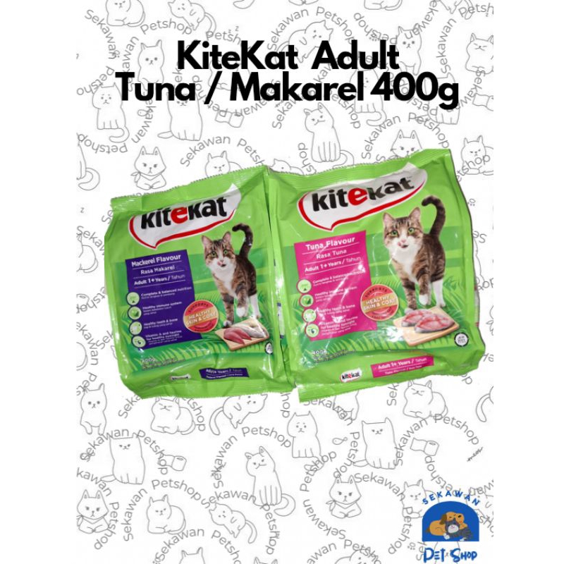 Jual Kitekat Adult Dry Cat Food 400g – Rasa Mackerel / Tuna | Shopee ...