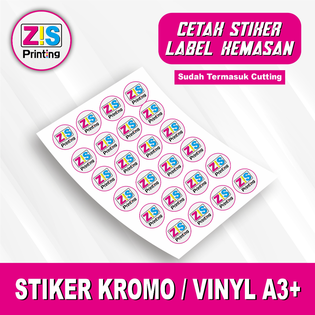 Jual Cetak Stiker / Cetak Stiker Logo / Cetak Stiker Custom A3 ...