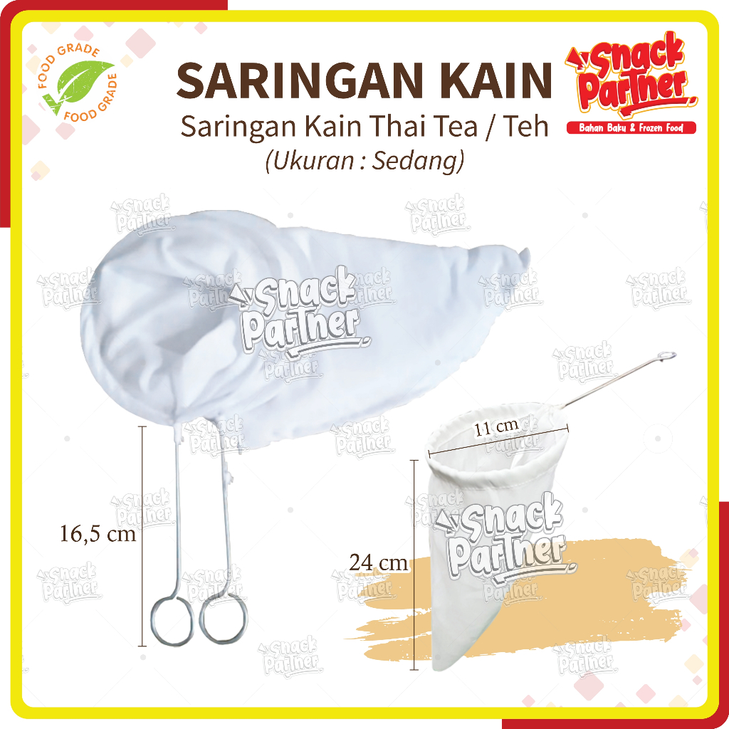 Jual SARINGAN KAIN / PENYARING - Strainer Colth Filet - Thai Tea Teh Chatramue Coffee Kopi ...