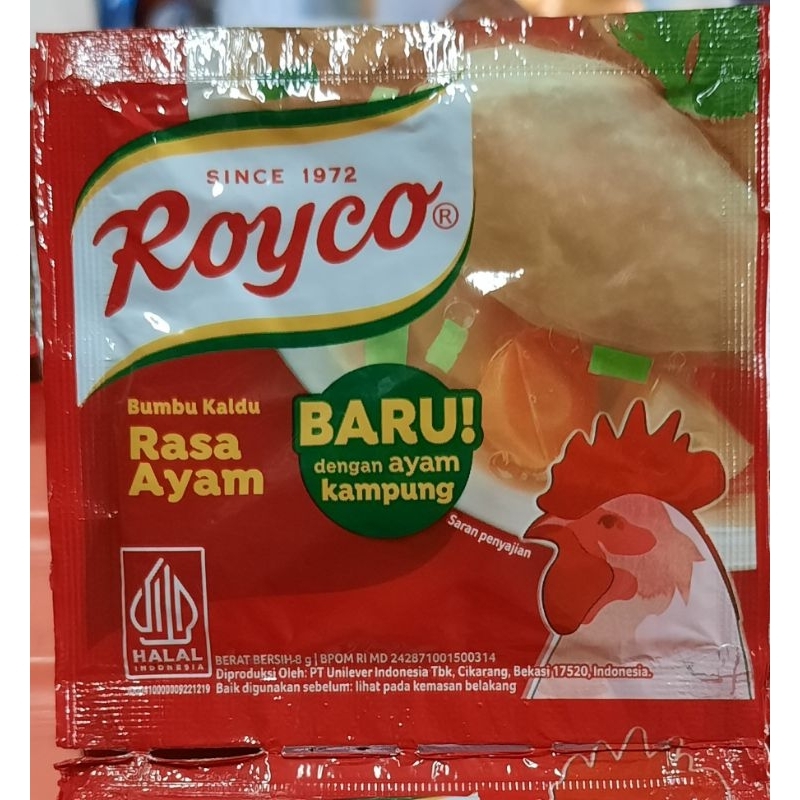 Jual ROYCO RASA SAPI/ AYAM 8g 1RENCENG (12Pcs) | Shopee Indonesia