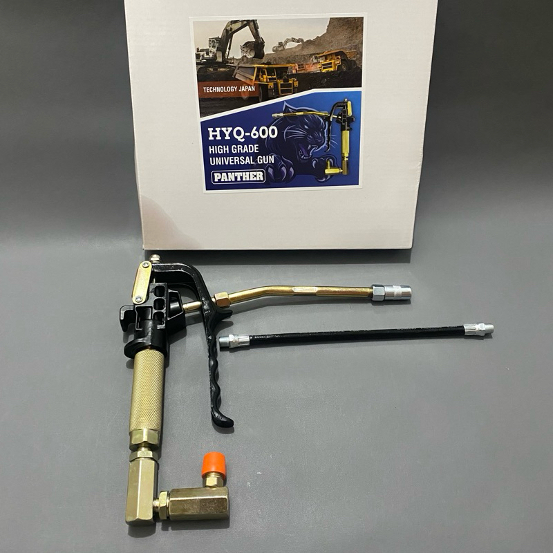 Jual Grease Gun universal hyq 600/ Gun Pompa Gemuk Angin wkr55 + Selang ...