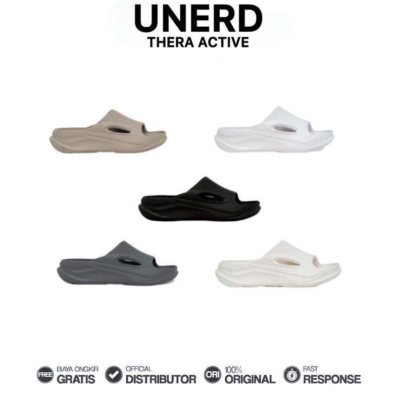 Jual Unerd - Sandal Thera Active Slop Karet Unisex Wanita Pria Keren ...