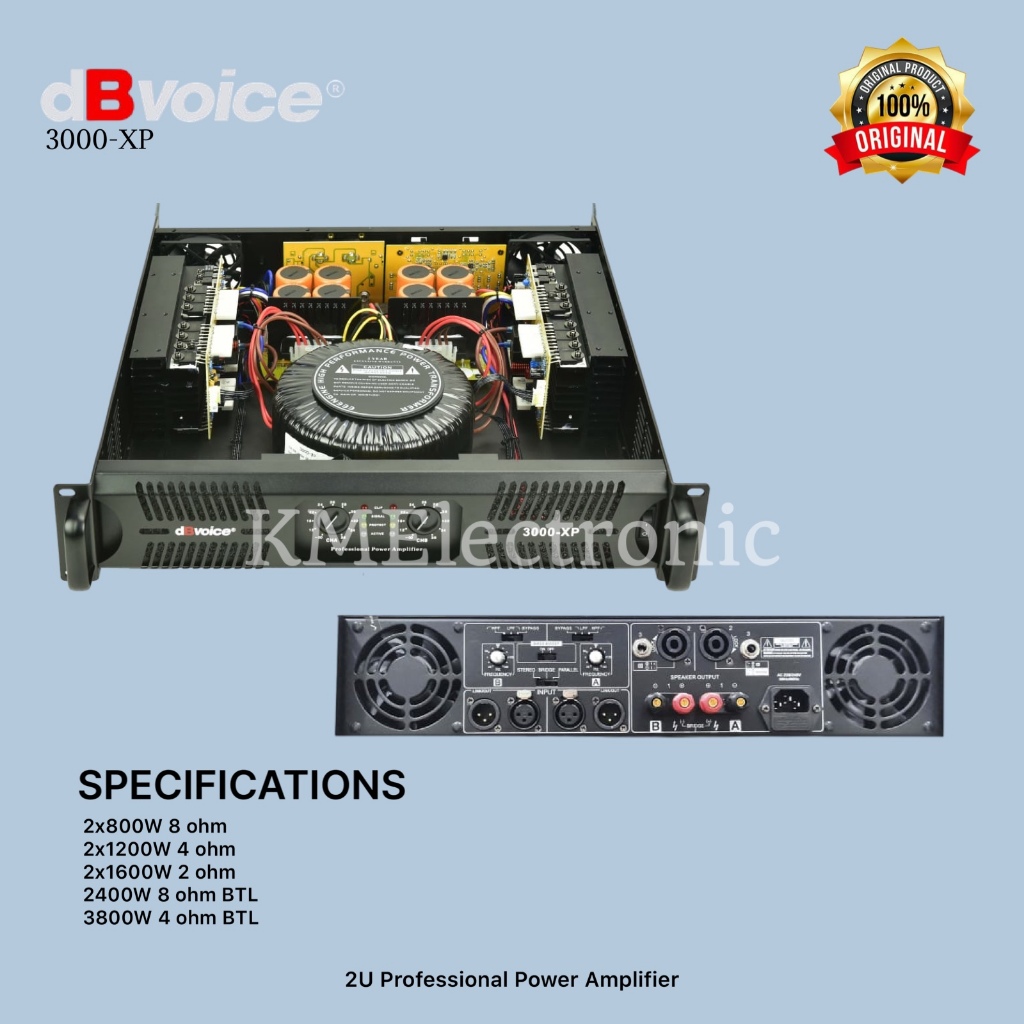 Jual dBvoice Power Amplifier 3000XP // 3000 XP Amplifier class H Original | Shopee Indonesia