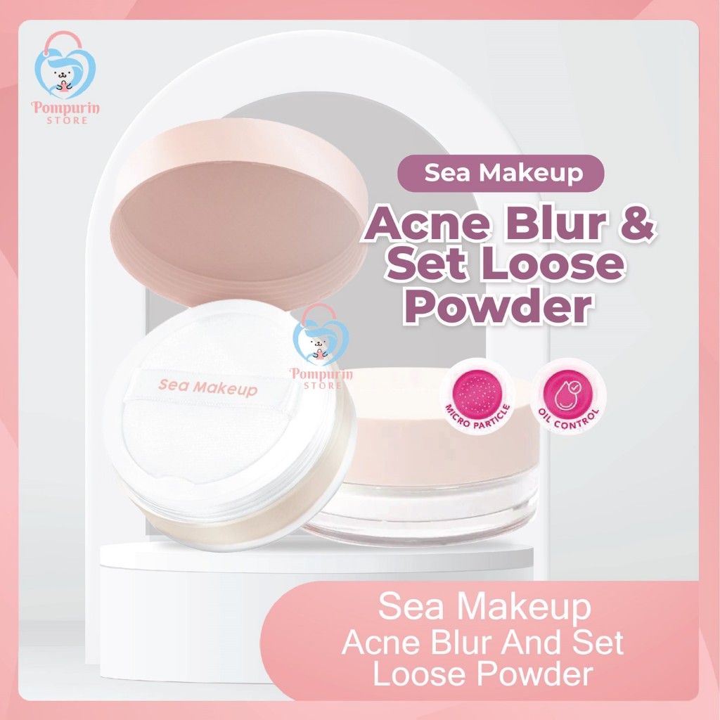 Jual Sea Makeup Acne Blur And Set Loose Powder 12gr - Loose Powder ...
