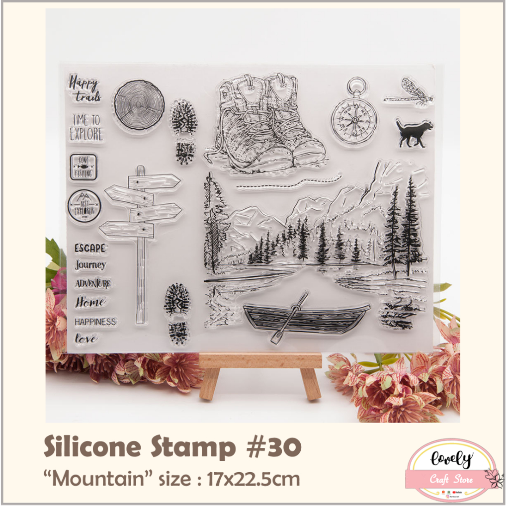 Jual LovelyCraftStore | Silicone Stamp S 30 - Transparent Silicone ...