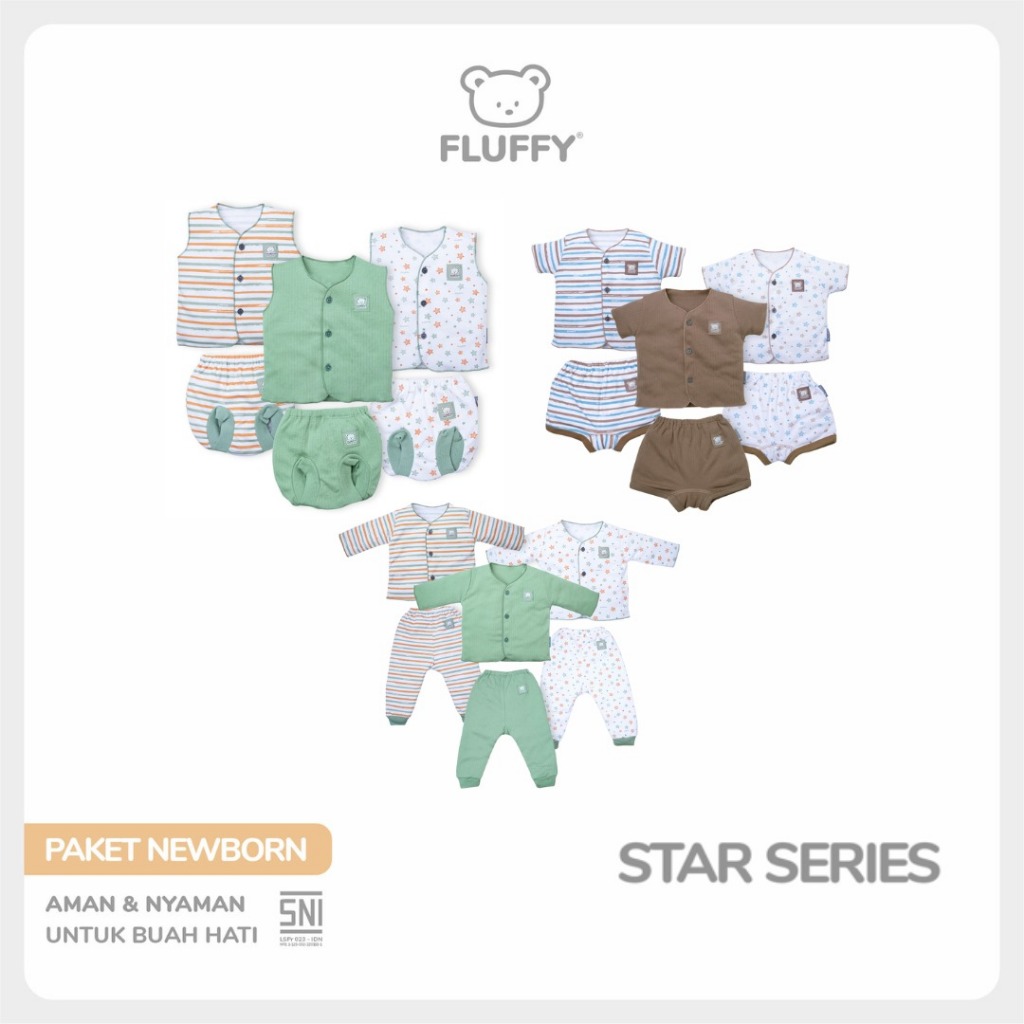 Jual FLUFFY Paket STAR Series (18 Pcs) PNBM Newborn | Shopee Indonesia