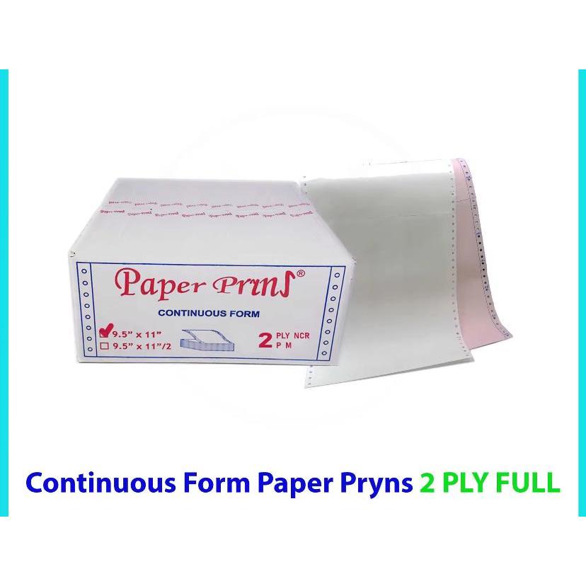 Jual Kertas Continuous Form 2 Ply Utuh - Ukuran 9,5x11 Inch | Shopee ...