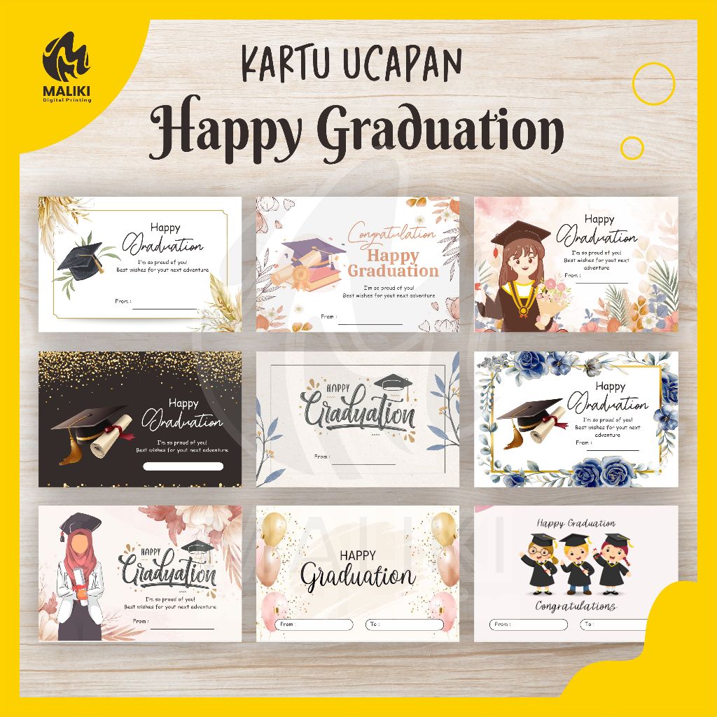 Jual KARTU UCAPAN GREETING CARD GRADUATION CONGRATULATION GIFT ...