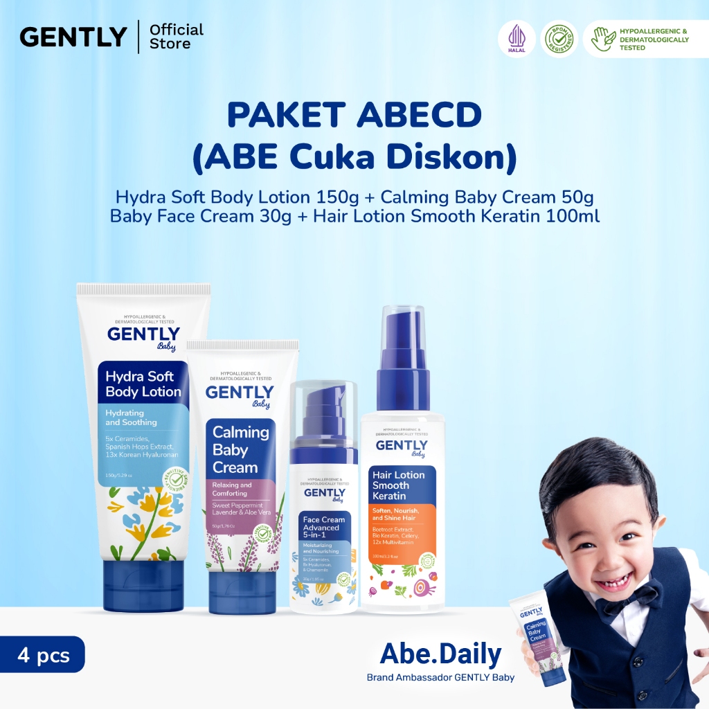 Jual [BELI 3 DAPAT 5] GENTLY Baby Paket ABECD | Paket Calming Baby ...