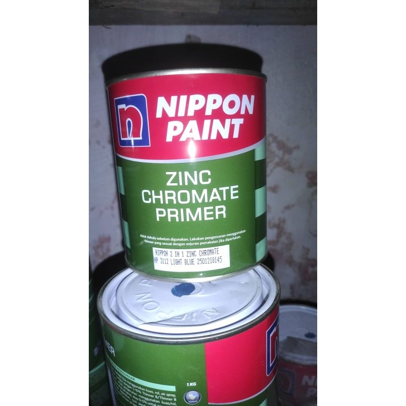 Jual meni besi zinc chromate Nippon paint warna biru | Shopee Indonesia