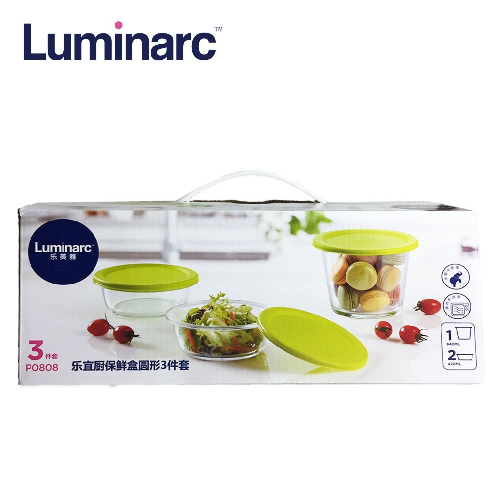 Jual Luminarc P0808 3 Pieces Green | Shopee Indonesia