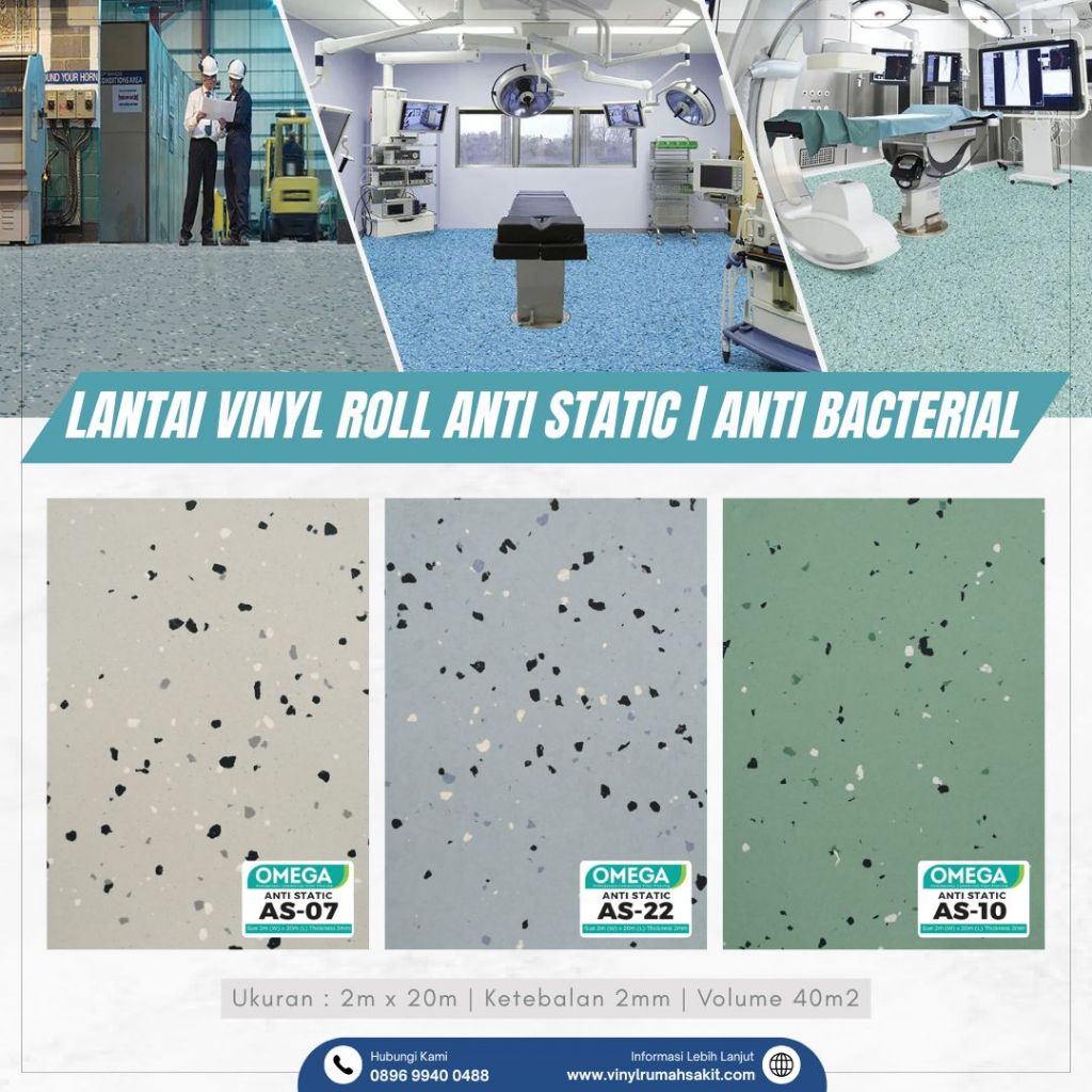 Jual Lantai Vinyl Roll Omega Anti Static Tebal 2mm Motif Terazzo ...