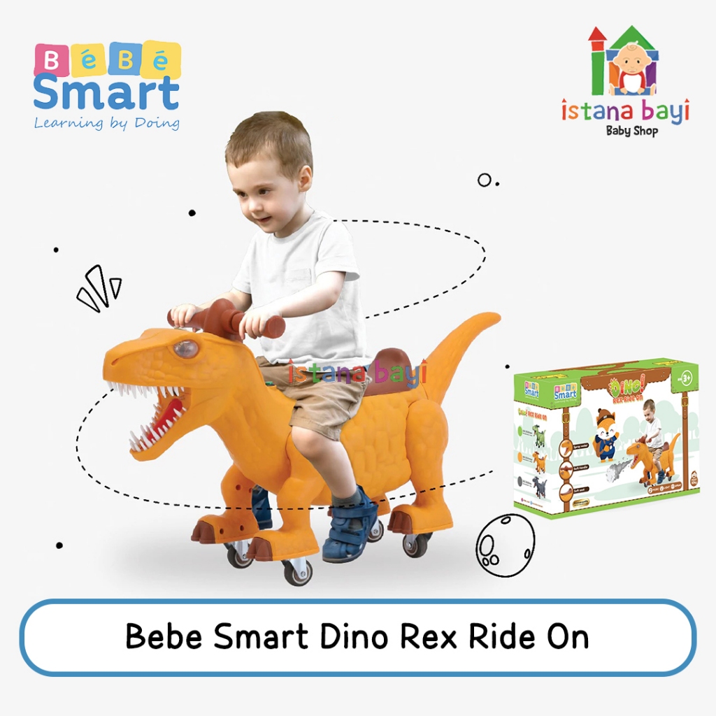 Jual BEBE SMART Dino Rex Ride On / Mainan Dino / Mainan Anak / Dino Rex ...