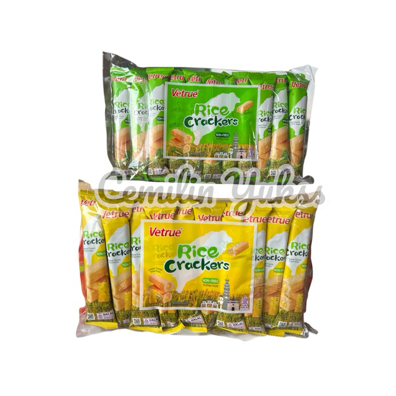 Jual Vetrue Rice Cracker Vegetable 220g Vetrue Cheese Rice Cracker ...