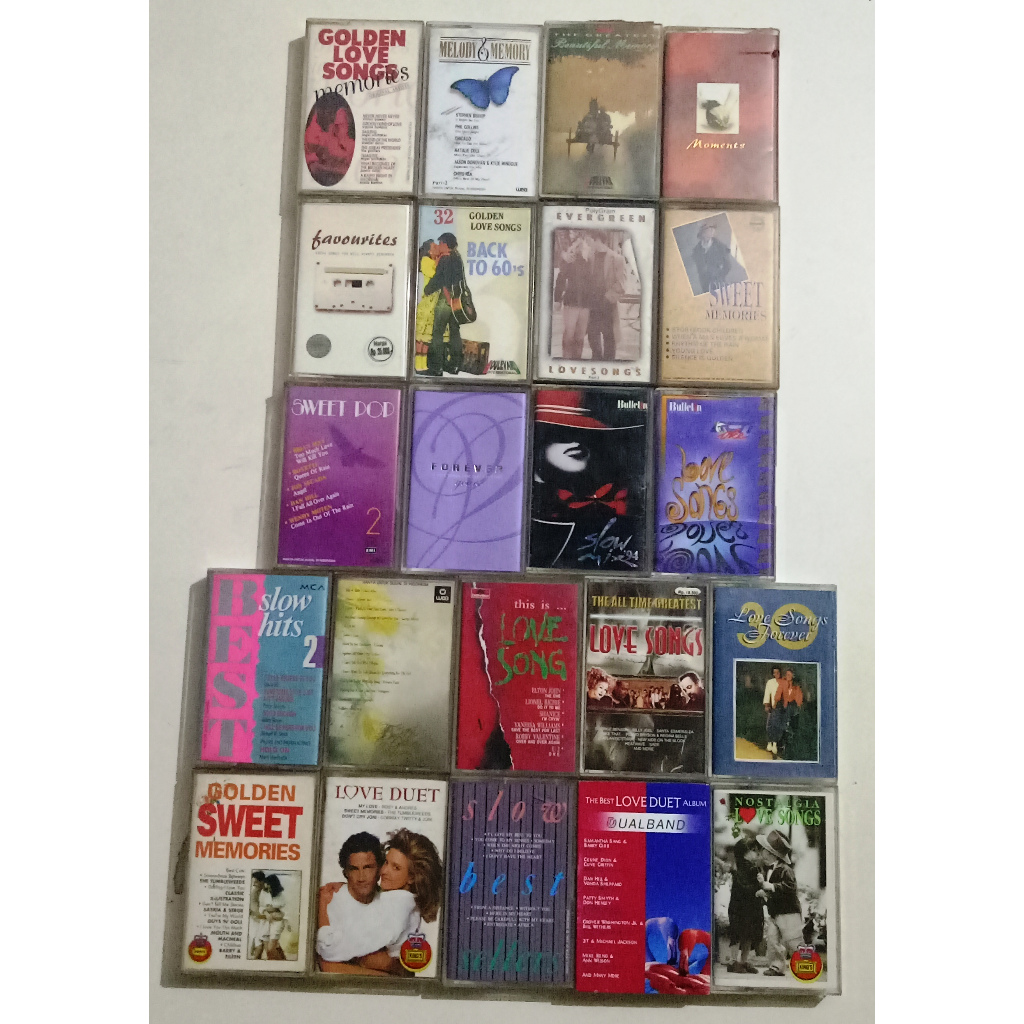 Jual KASET LOVE SONGS BARAT - PAKET 22 KASET | Shopee Indonesia