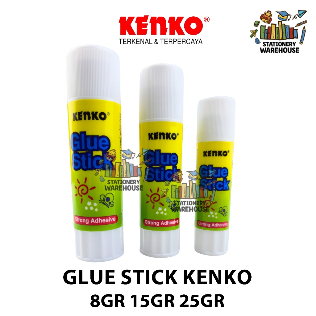 Jual LEM Kertas GLUE STICK KENKO 8 Gr 15 Gr 25 Gr GLUE STICK / LEM BATANG | Shopee Indonesia