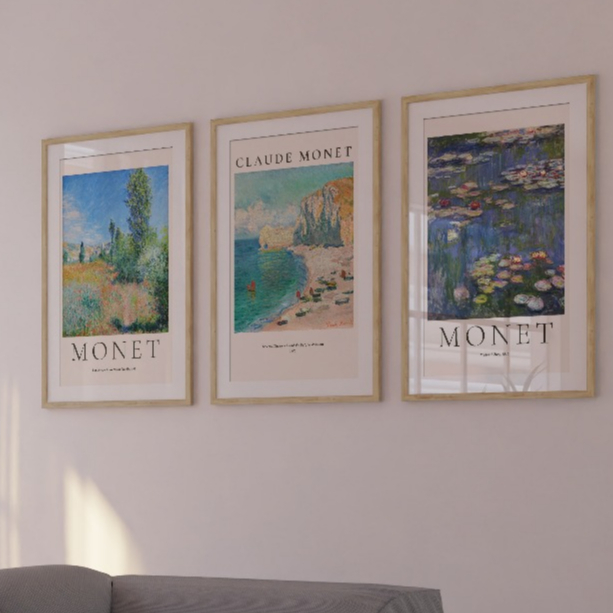 Jual Poster House Frame Poster CLAUDE MONET Series Premium Frame ...