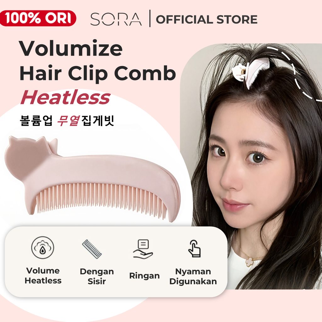 Jual [DAPAT 2 PCS] Sora -FaSoLa Jepit Rambut Volume Tanpa Panas ...