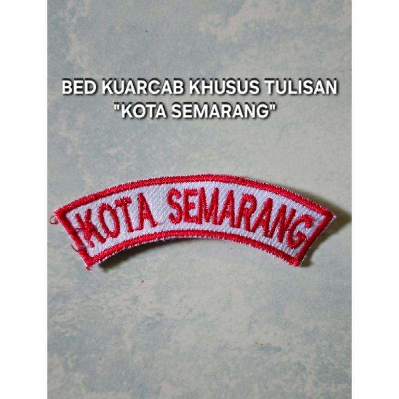 Jual BED BORDIR KUARCAB BAJU PRAMUKA KOTA SEMARANG | Shopee Indonesia