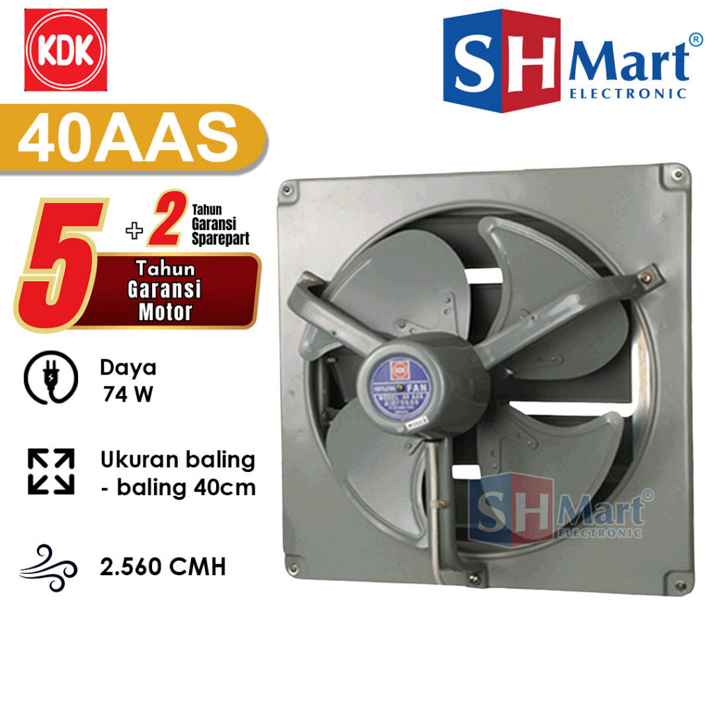 Jual KIPAS ANGIN DINDING KDK 40AAS / EXHAUST FAN 16 INCH GARANSI RESMI (MEDAN) | Shopee Indonesia