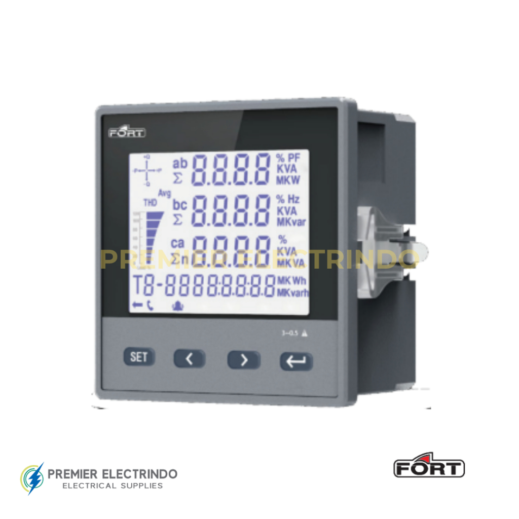 Jual Digital Panel Multimeter FORT FCN300-3EH4Y 3P AC LCD Digital ...